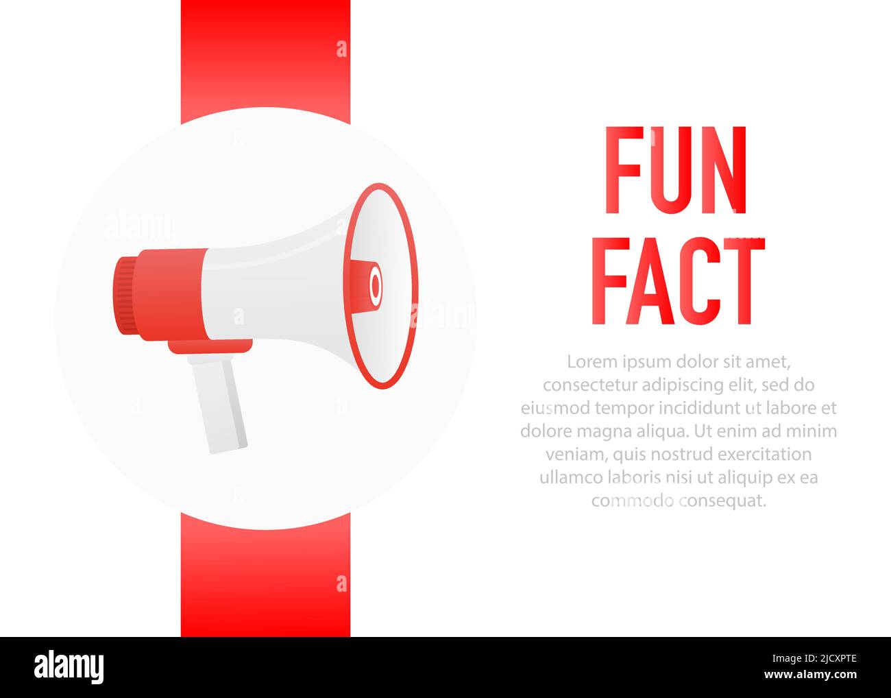 Hand holding megaphone with Fun fact Stock Vector Image & Art - Alamy