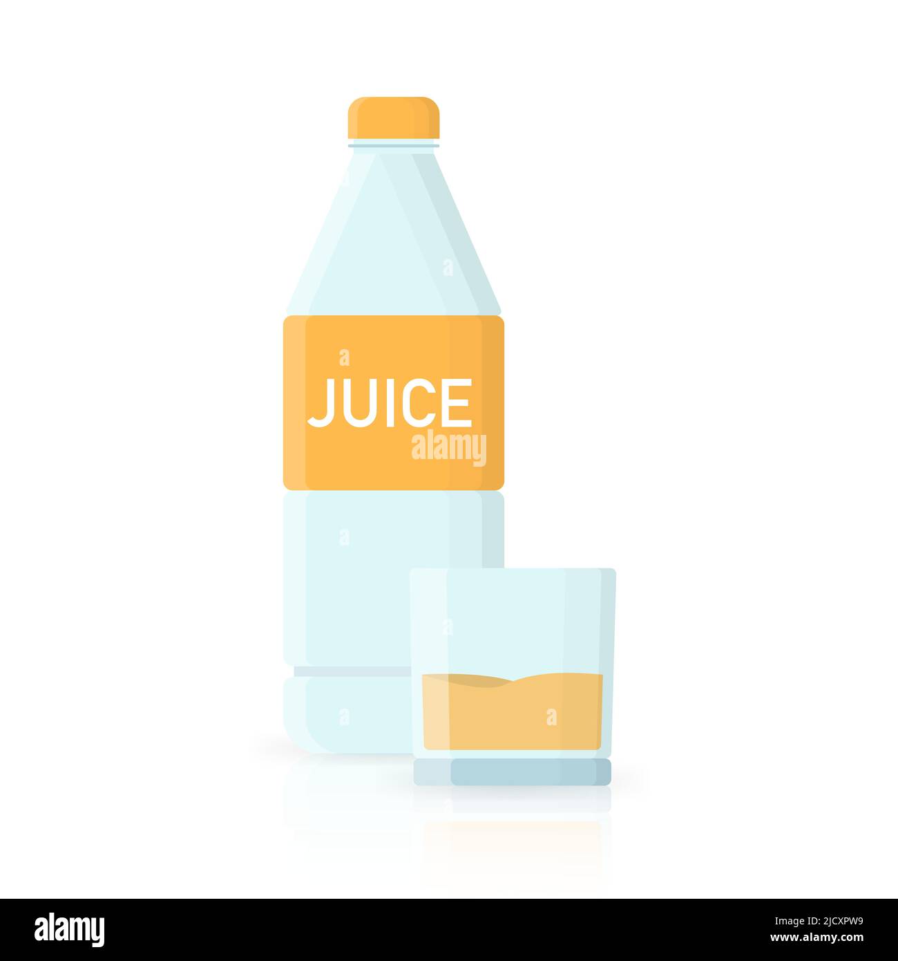 Orange juice bottle Stock Vector Images - Alamy
