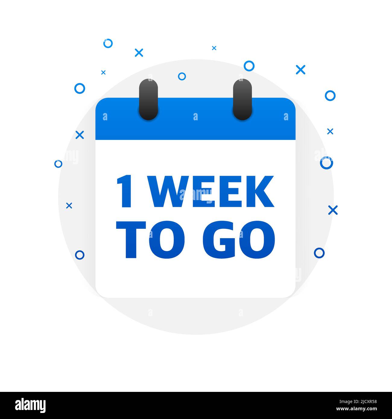 1 week to go Stock Vector Images - Alamy