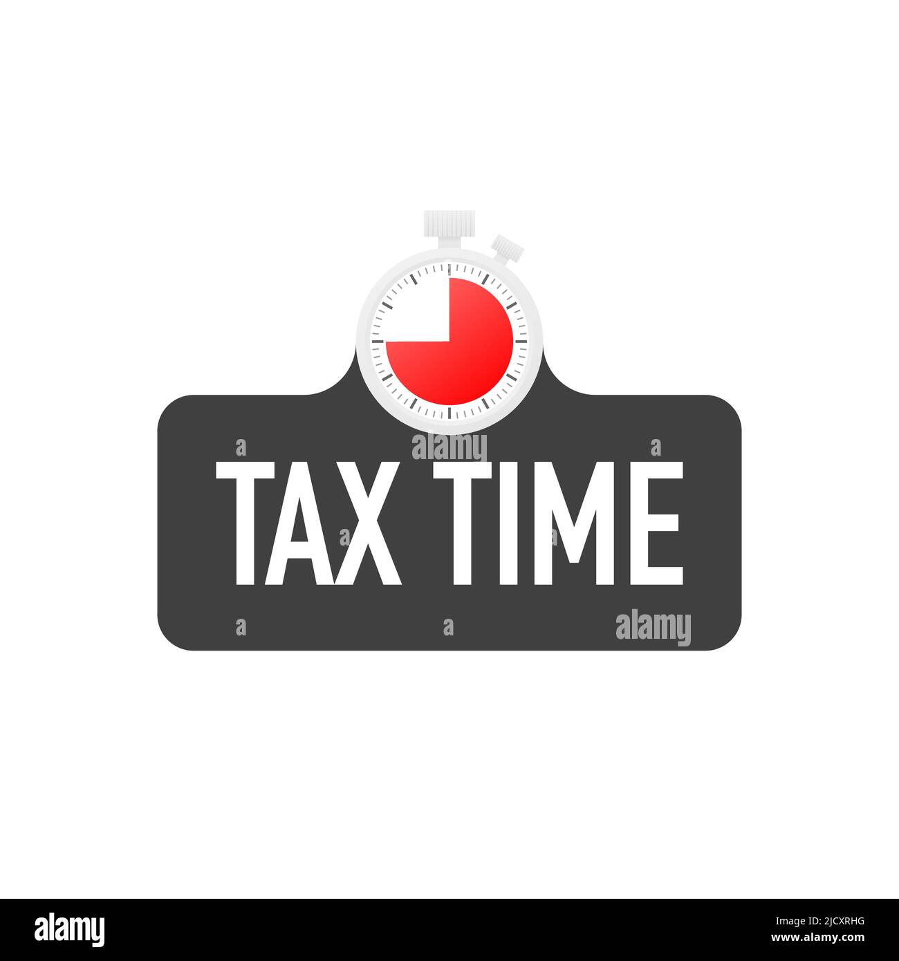 alarm clock tax time isolated icon vector illustration design Stock ...