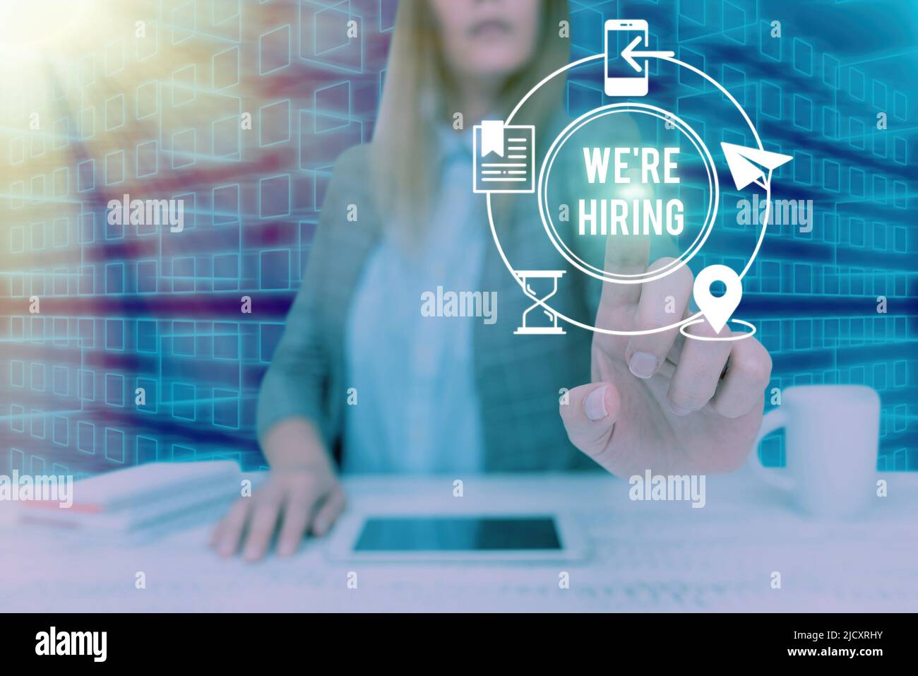 Hand writing sign We Are Hiring. Business idea Advertising Employment ...