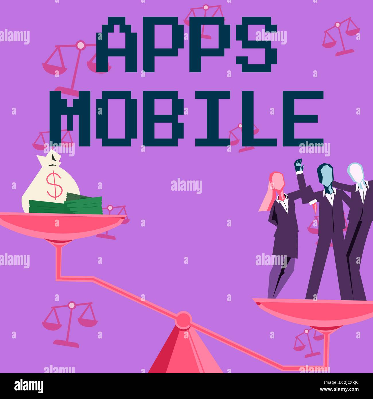 Writing displaying text Apps Mobile. Concept meaning computer program designed to run on phone ...