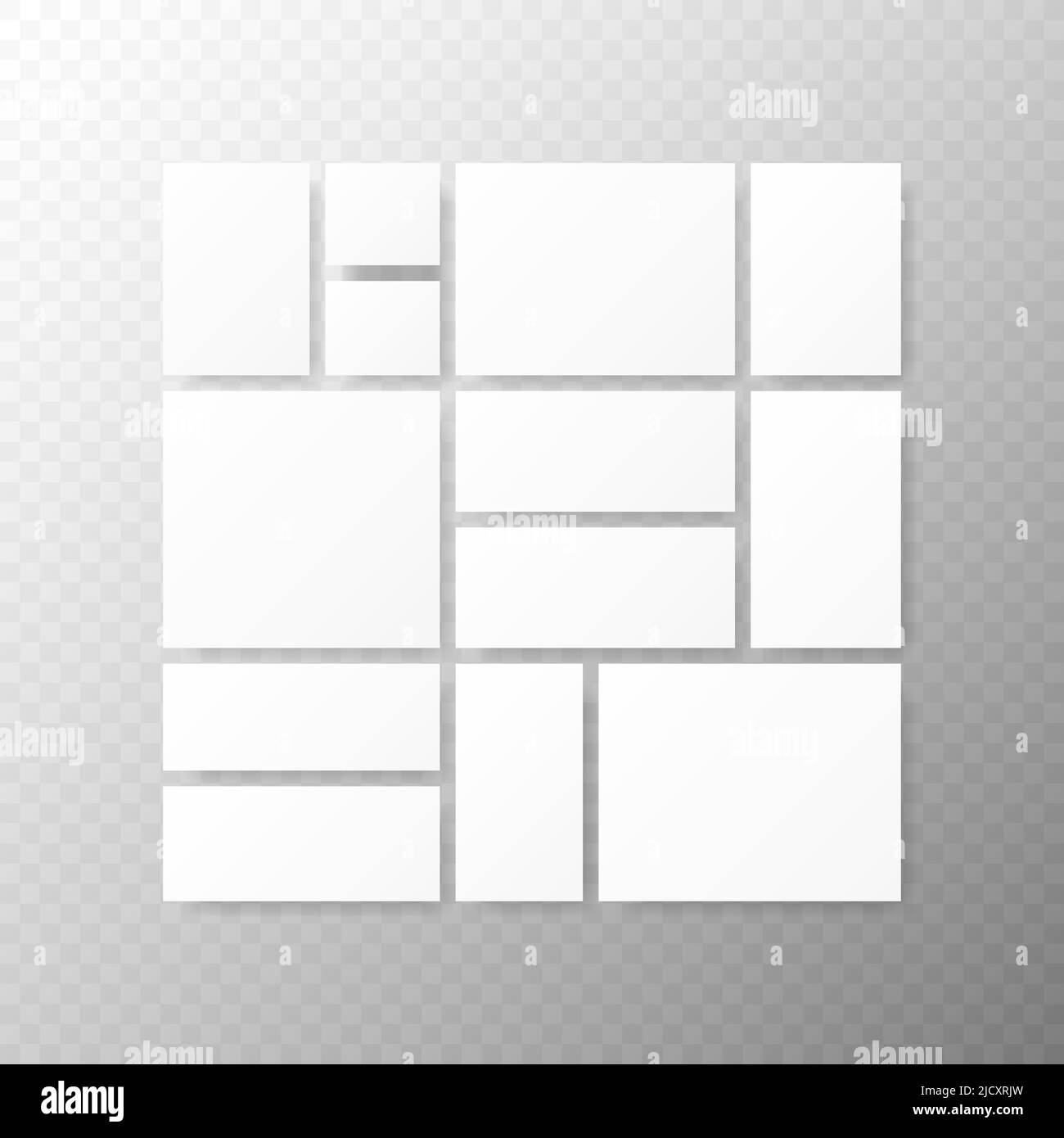 Photo collage frames Black and White Stock Photos & Images - Alamy