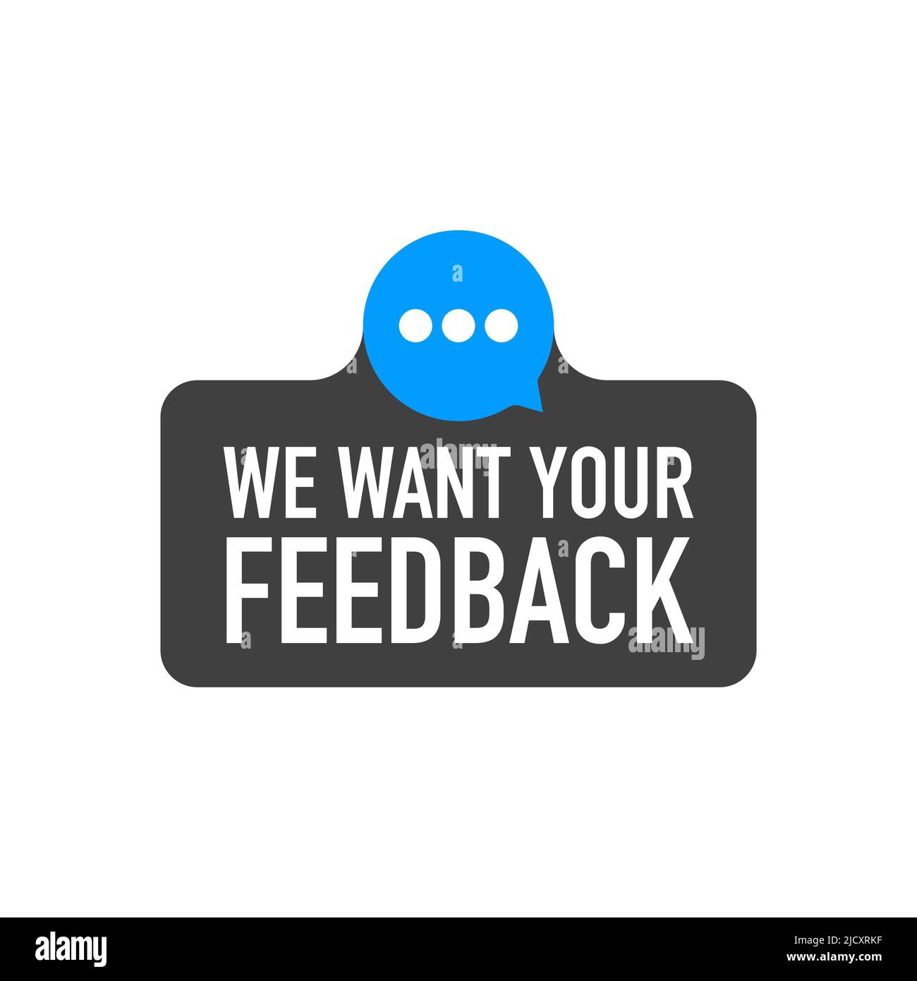 We want your feedback. Badge, stamp Stock Vector Image & Art - Alamy