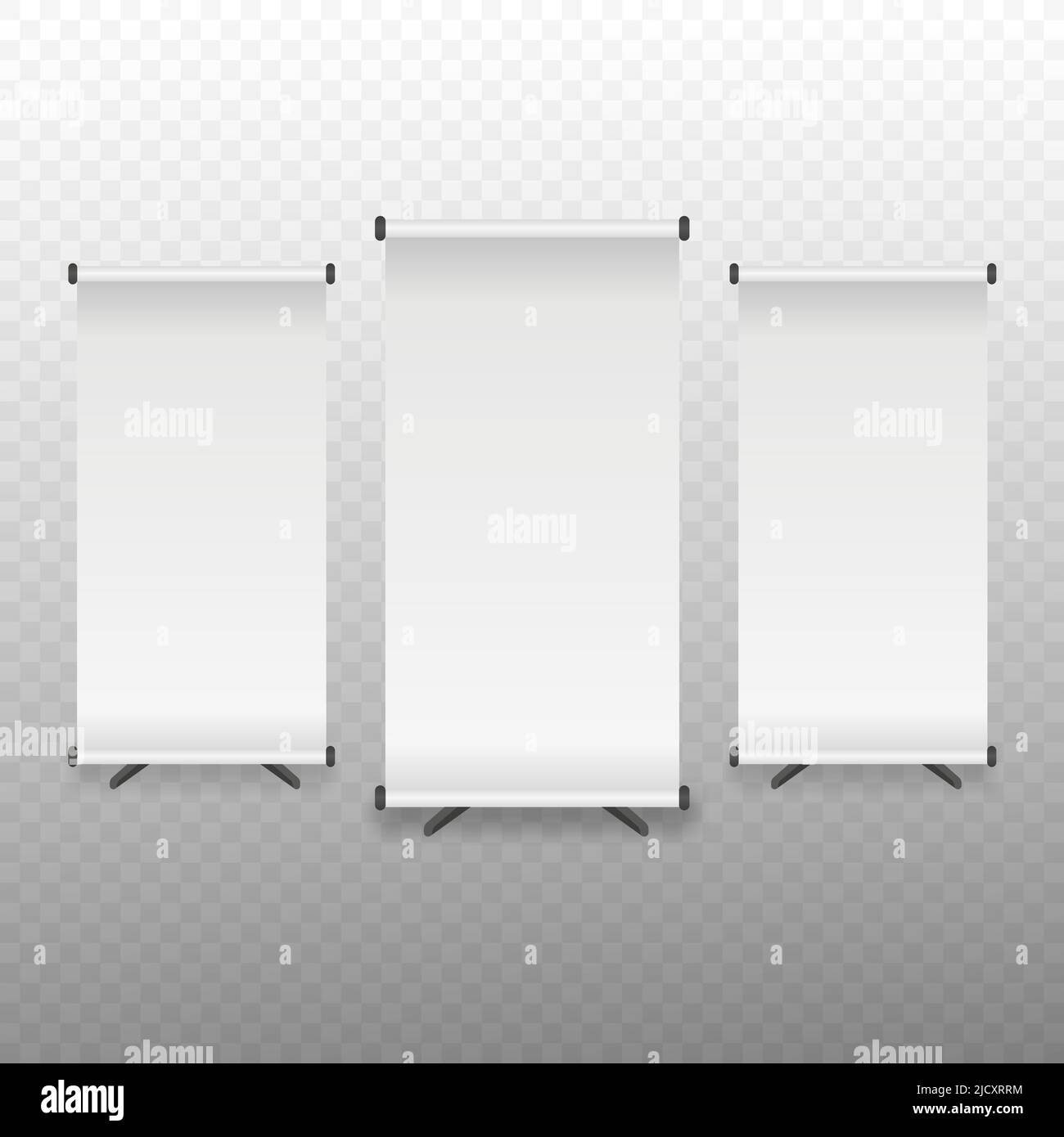 Roll up banner on white background Stock Vector Image & Art - Alamy