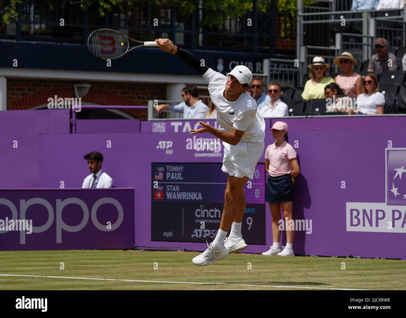16th June 2022; Queens Club, West Kensington, London, England; Cinch ...
