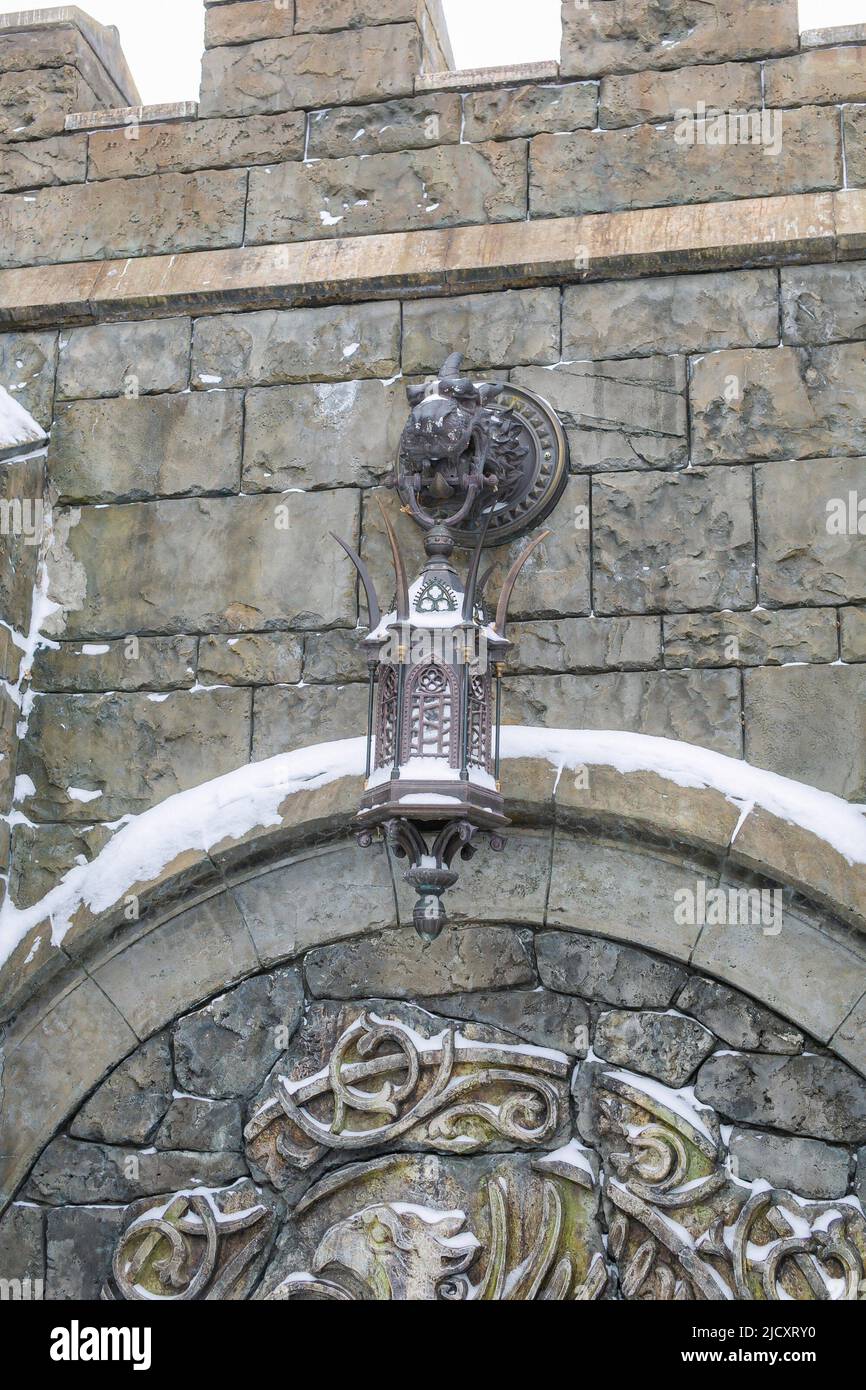 Details of an ancient castle close up Stock Photo - Alamy