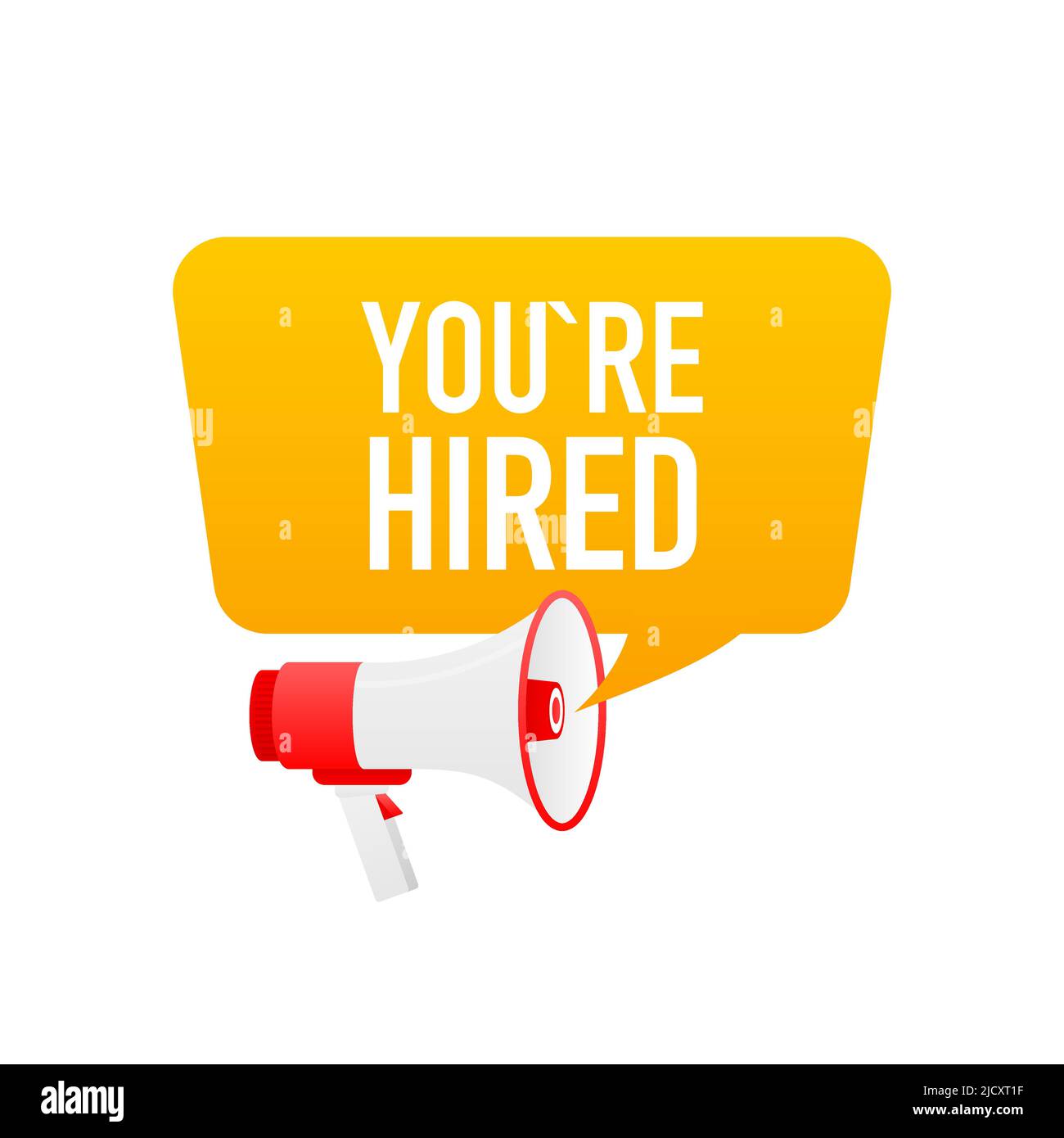 You're hired Stock Vector Images - Alamy