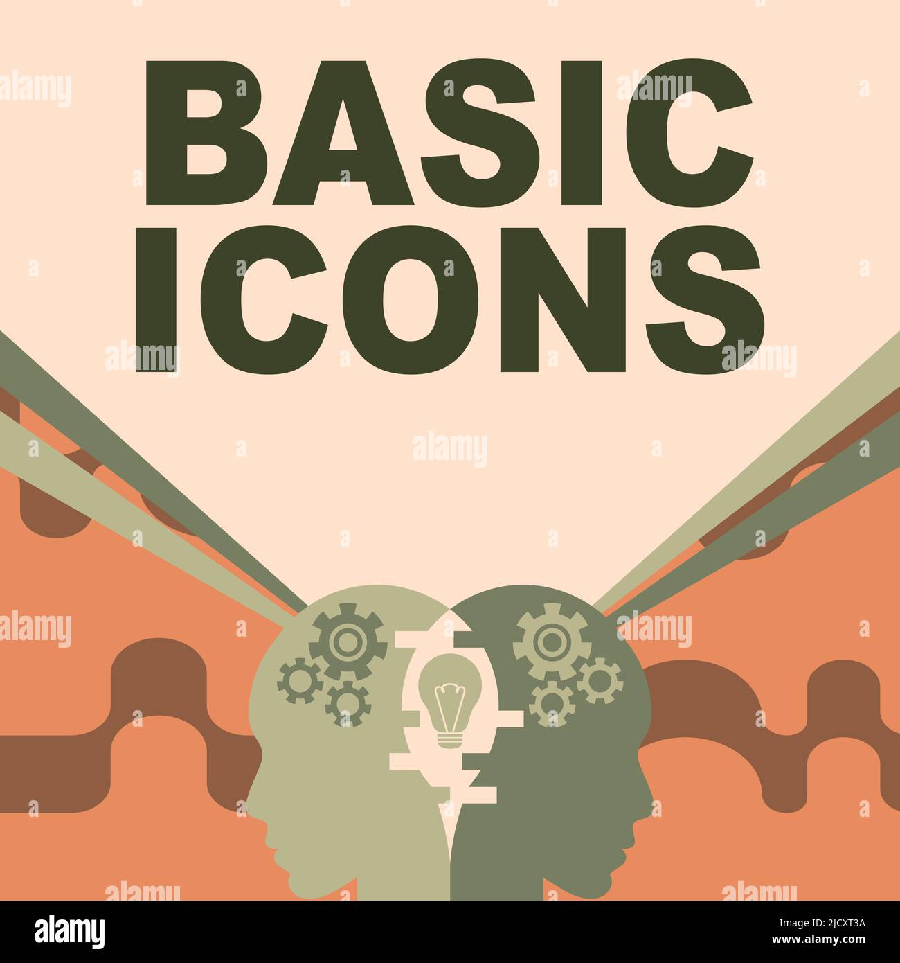 Conceptual caption Basic Icons. Business showcase pictogram or ideogram ...