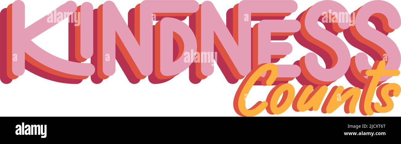 kindness counts lettering mini poster Stock Vector Image & Art - Alamy
