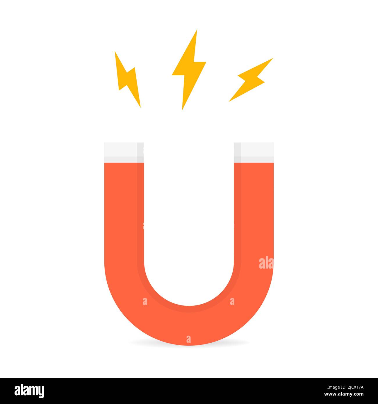 Red u-shaped magnet vector illustration Stock Vector Image & Art - Alamy