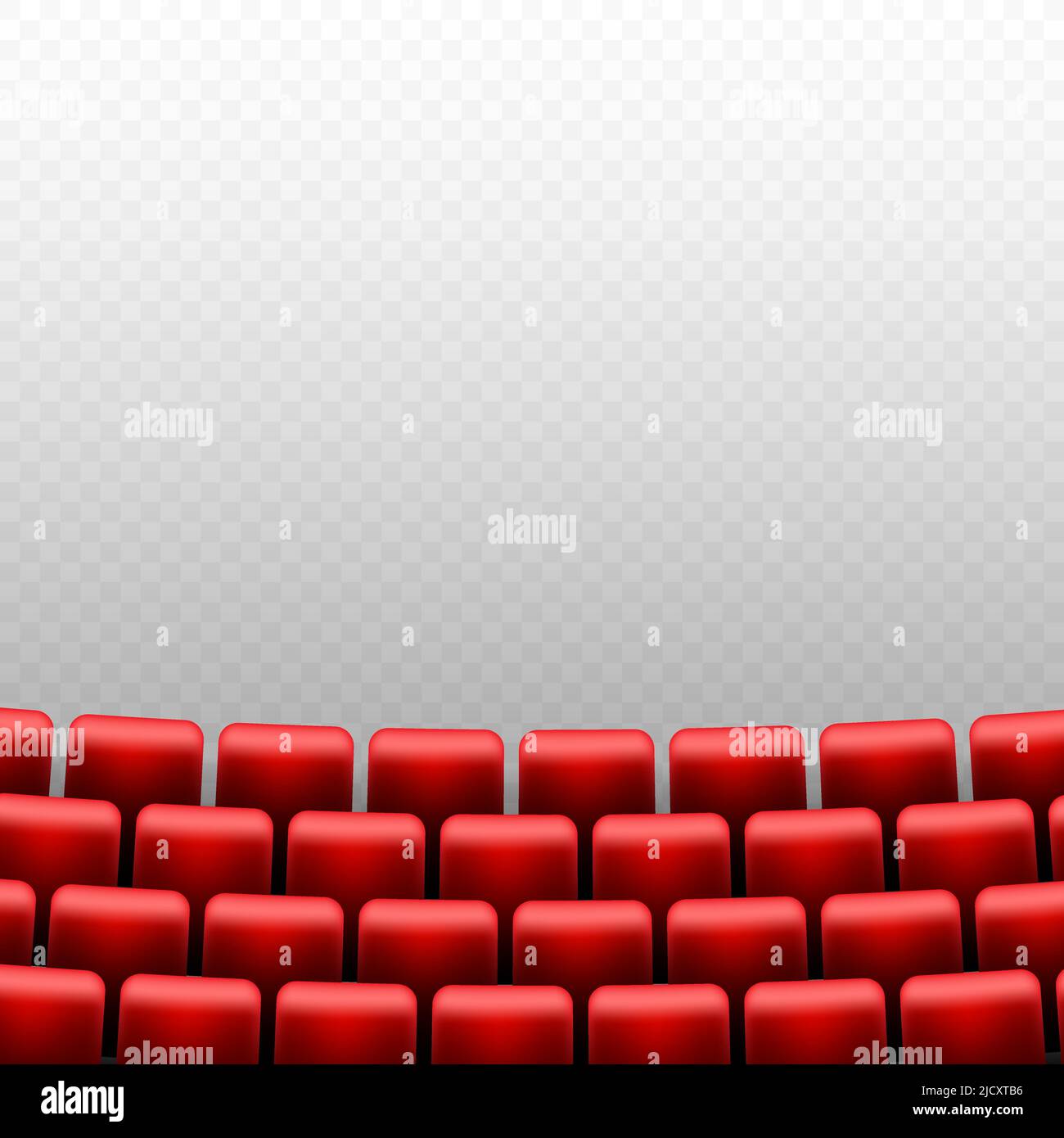 Cinema auditorium with screen and red seats Stock Vector Image & Art ...