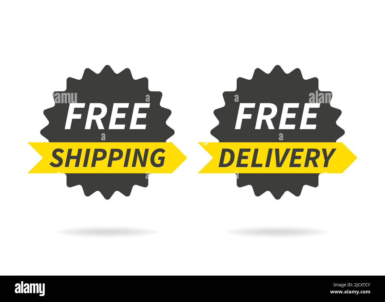 Free Delivery, free shipping. Delivery banner on white background Stock ...