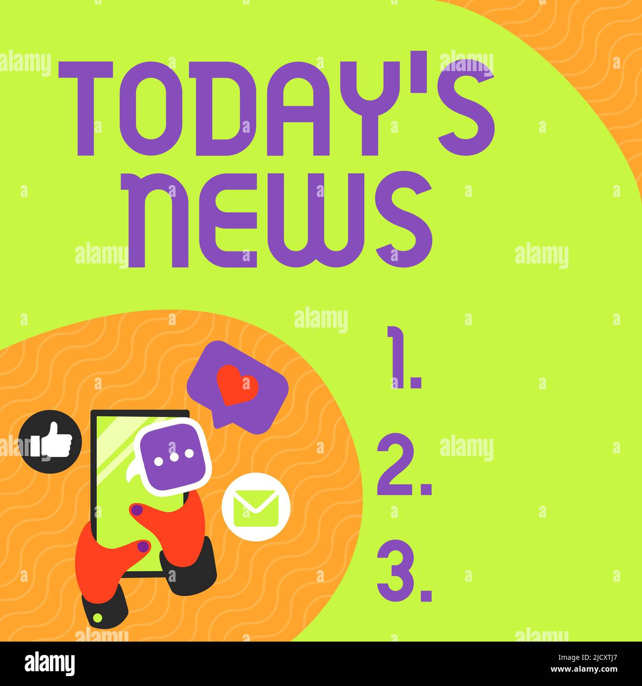 Conceptual caption Today News. Internet Concept Latest Breaking ...