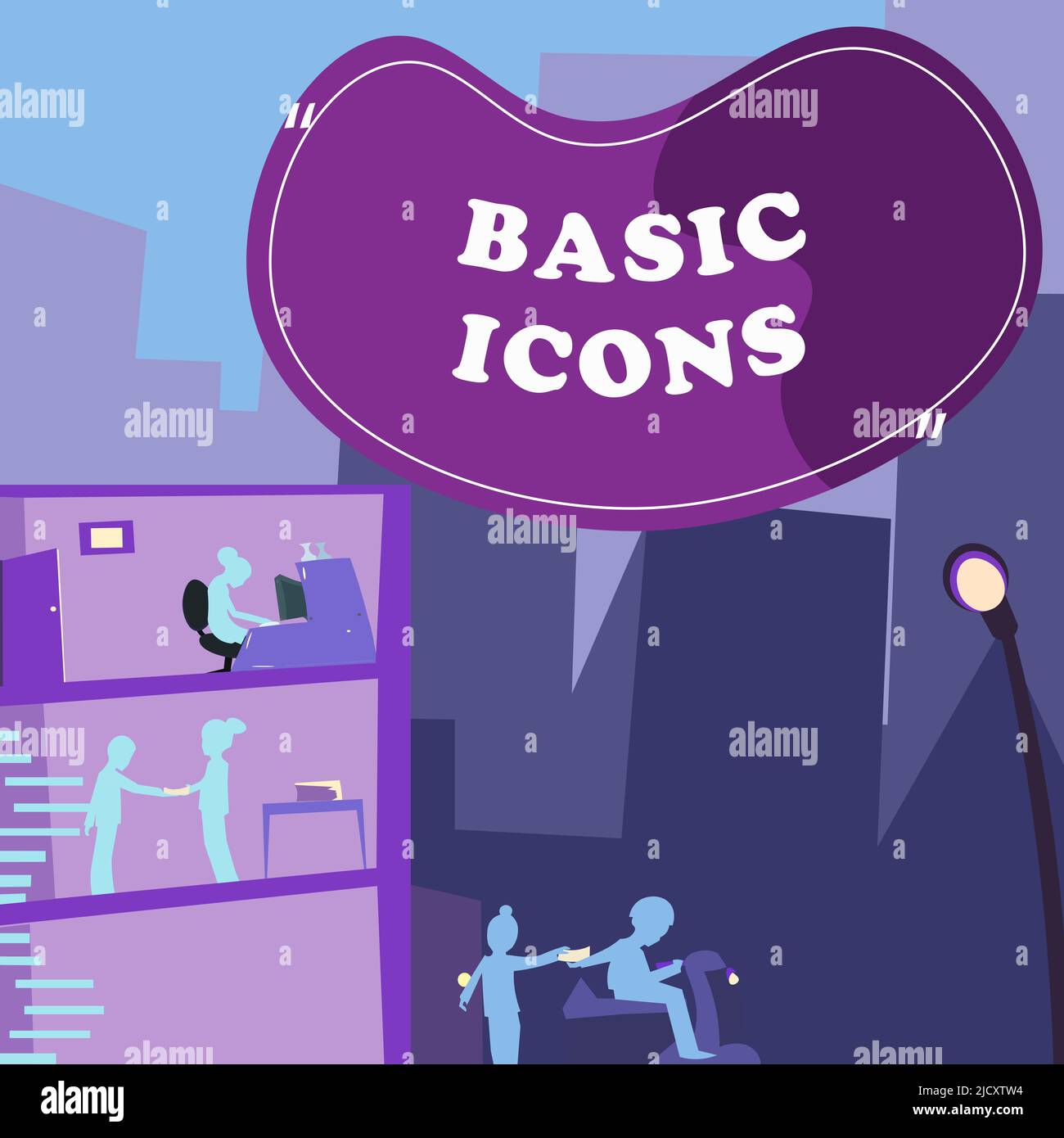 Inspiration showing sign Basic Icons. Business idea pictogram or ...