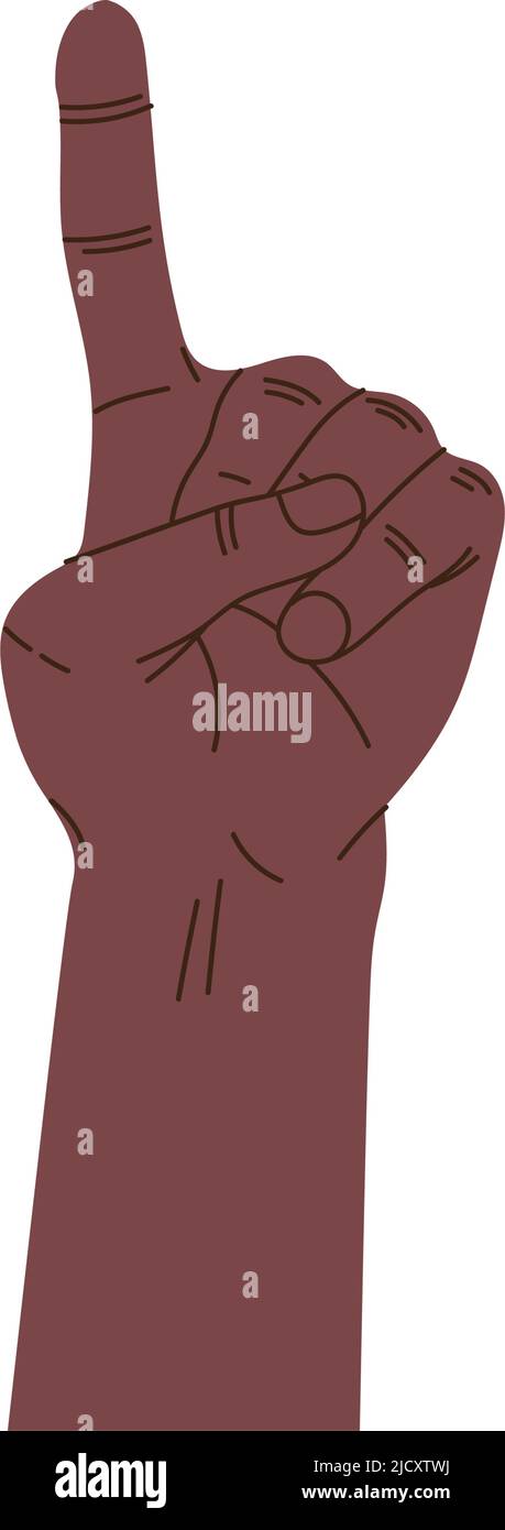 afro left hand indexing icon Stock Vector Image & Art - Alamy