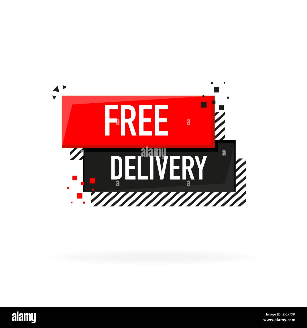 Free Delivery, Delivery banner on white background Stock Vector Image ...