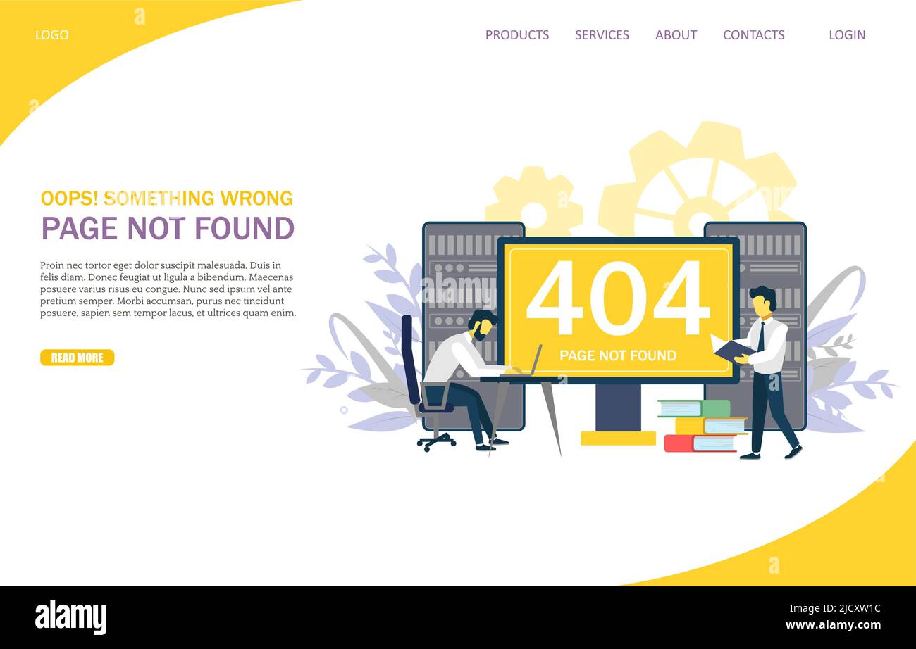 Business landing page Stock Vector Images - Alamy