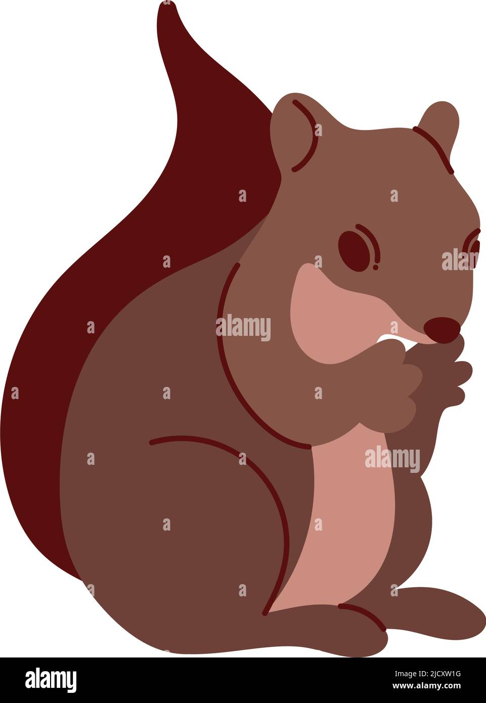 Rodent animal fauna autumn Stock Vector Images - Alamy