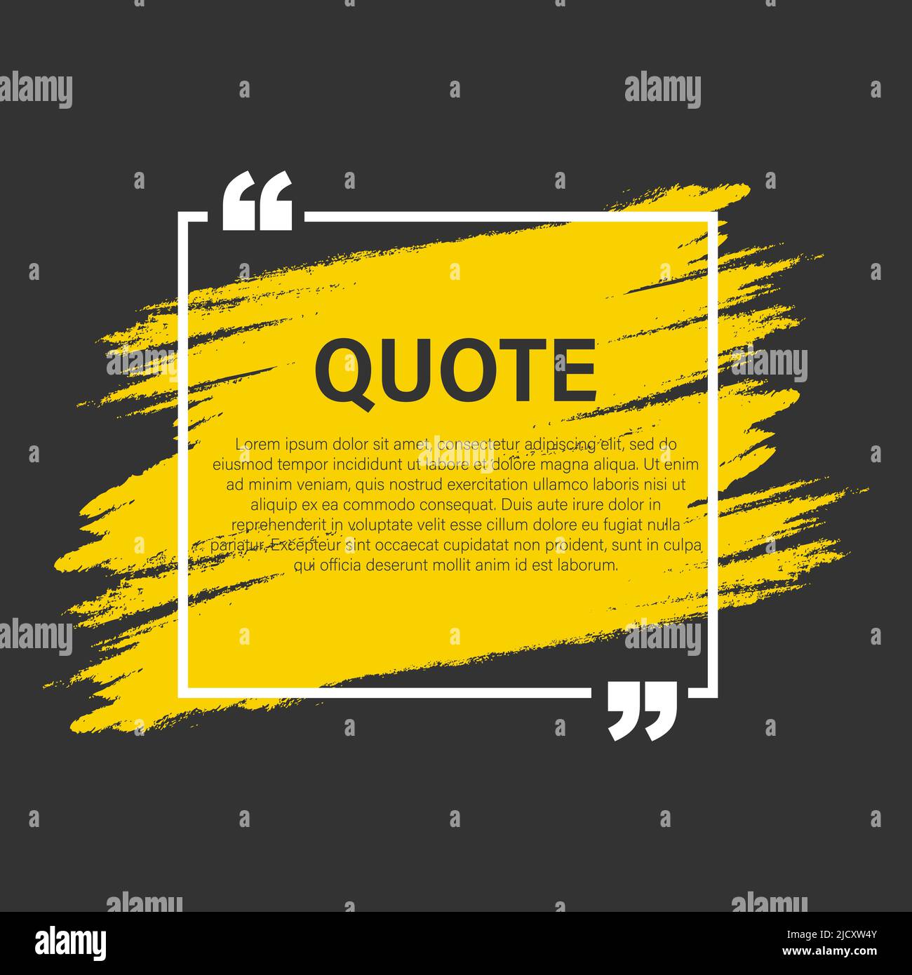 Trendy block quote modern design elements. Creative quote and comment ...