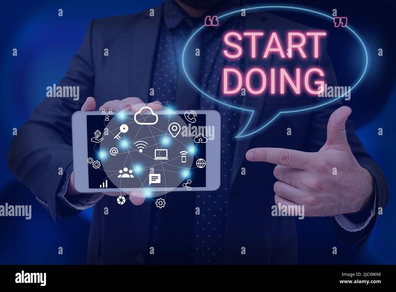 Sign displaying Start Doing. Internet Concept asking someone to go with ...