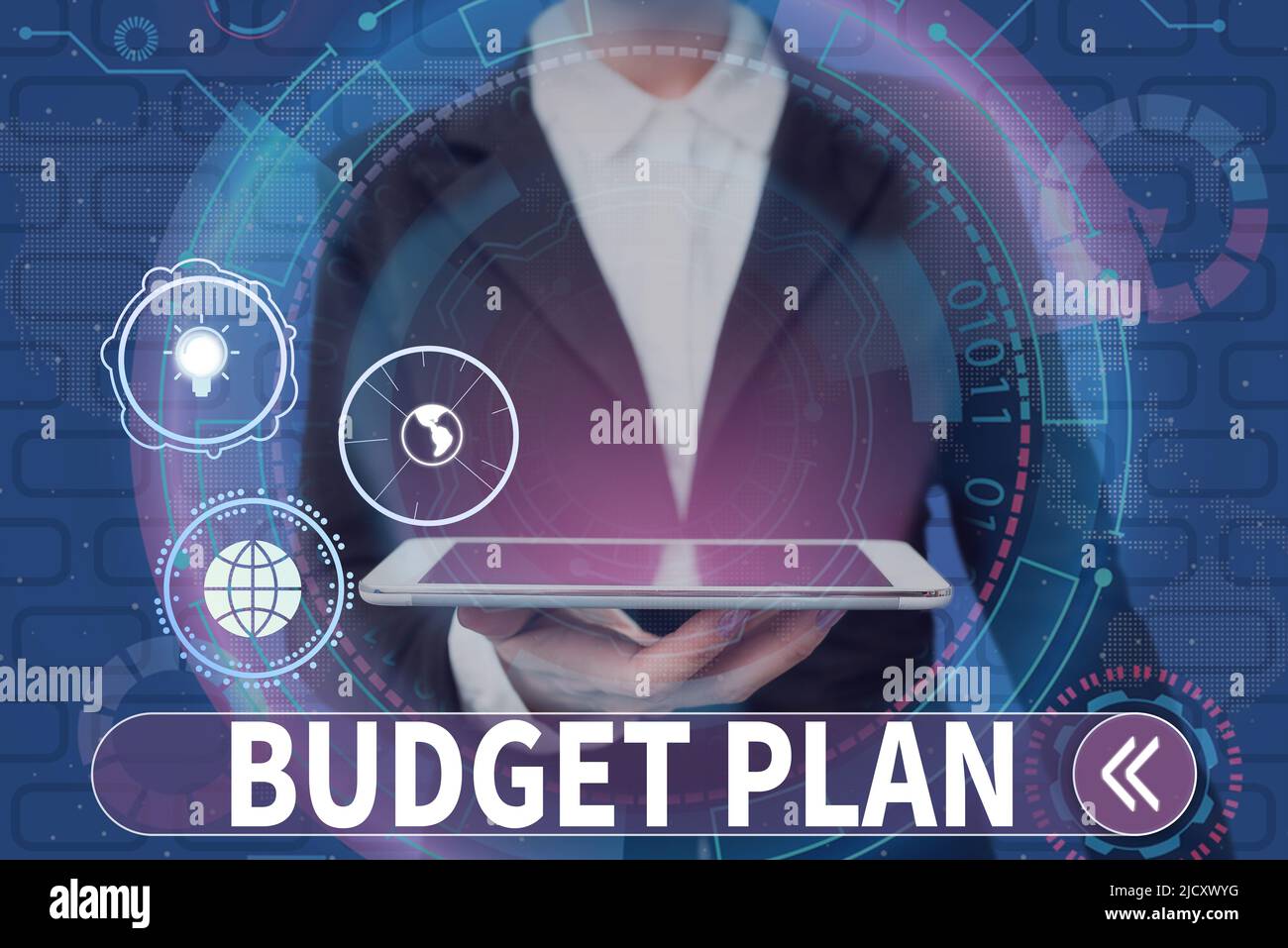Conceptual display Budget Plan. Business concept financial schedule for ...