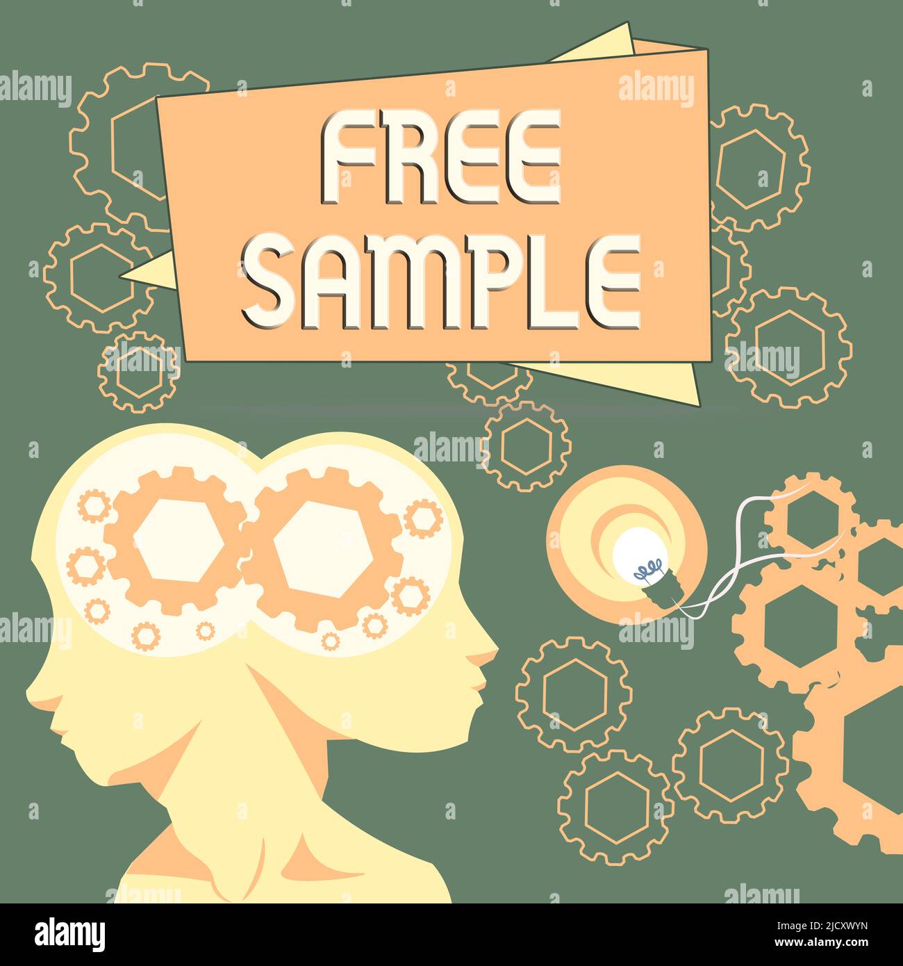 Text caption presenting Free Sample. Internet Concept portion of ...
