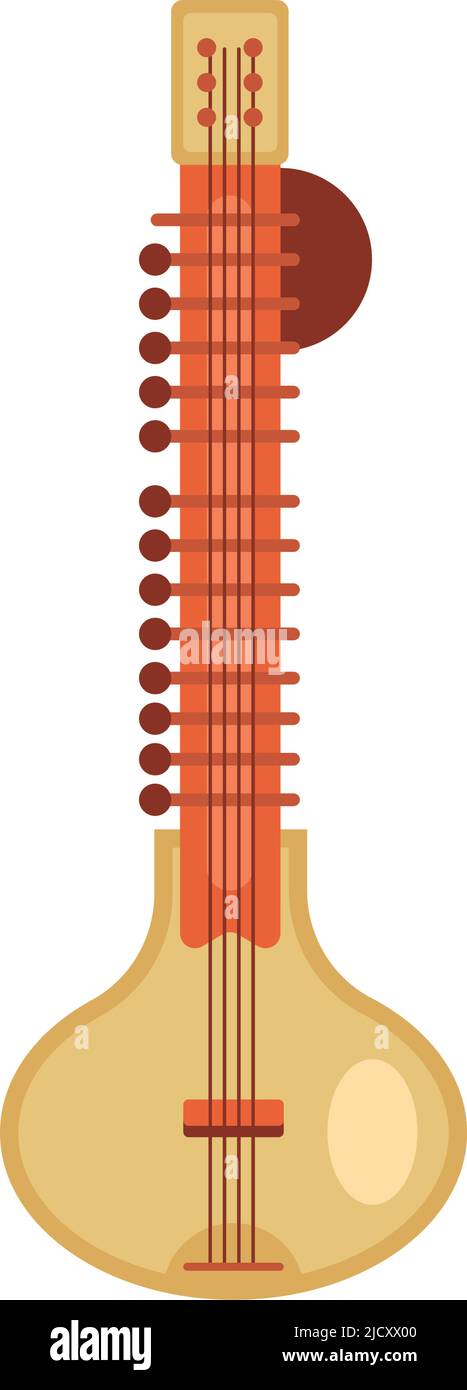 indian guitar musical instrument icon Stock Vector Image & Art - Alamy