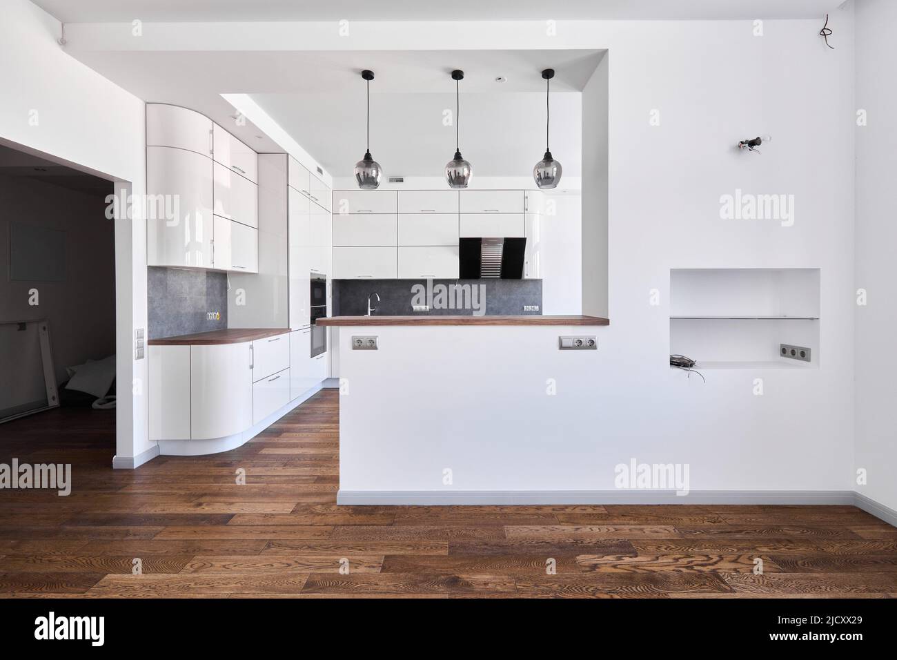 A cozy studio apartment with different decor Stock Photo - Alamy