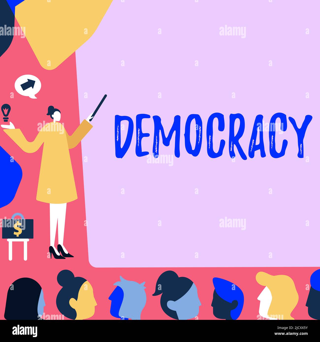 Writing displaying text Democracy. Business concept freedom of the ...