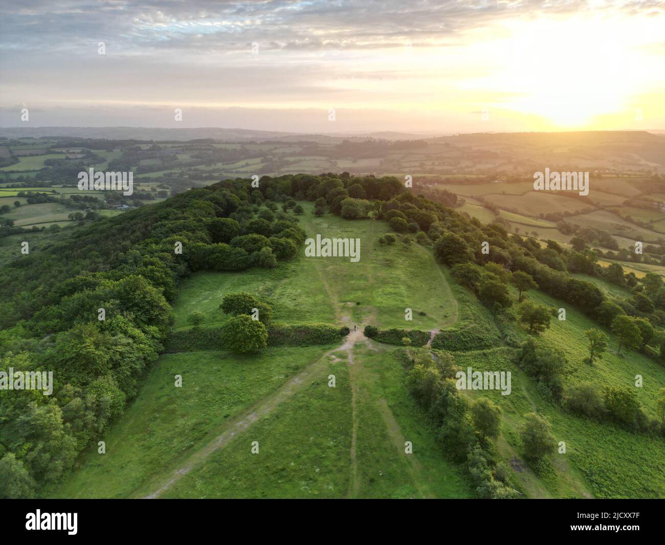Lambert's Castle Hill sunrise. Wessex Ridgeway Long-distance trail ...