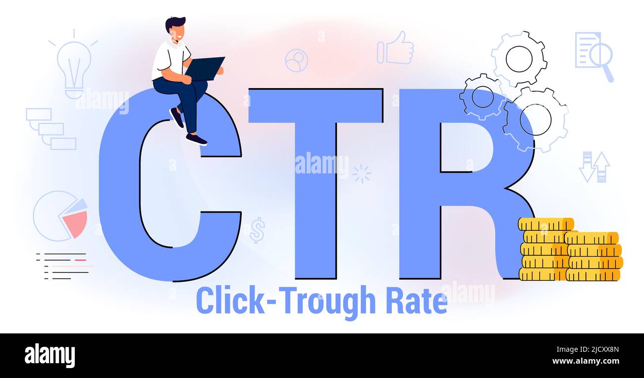 CTR Click through rate acronym Internet campaign Marketing strategy ...