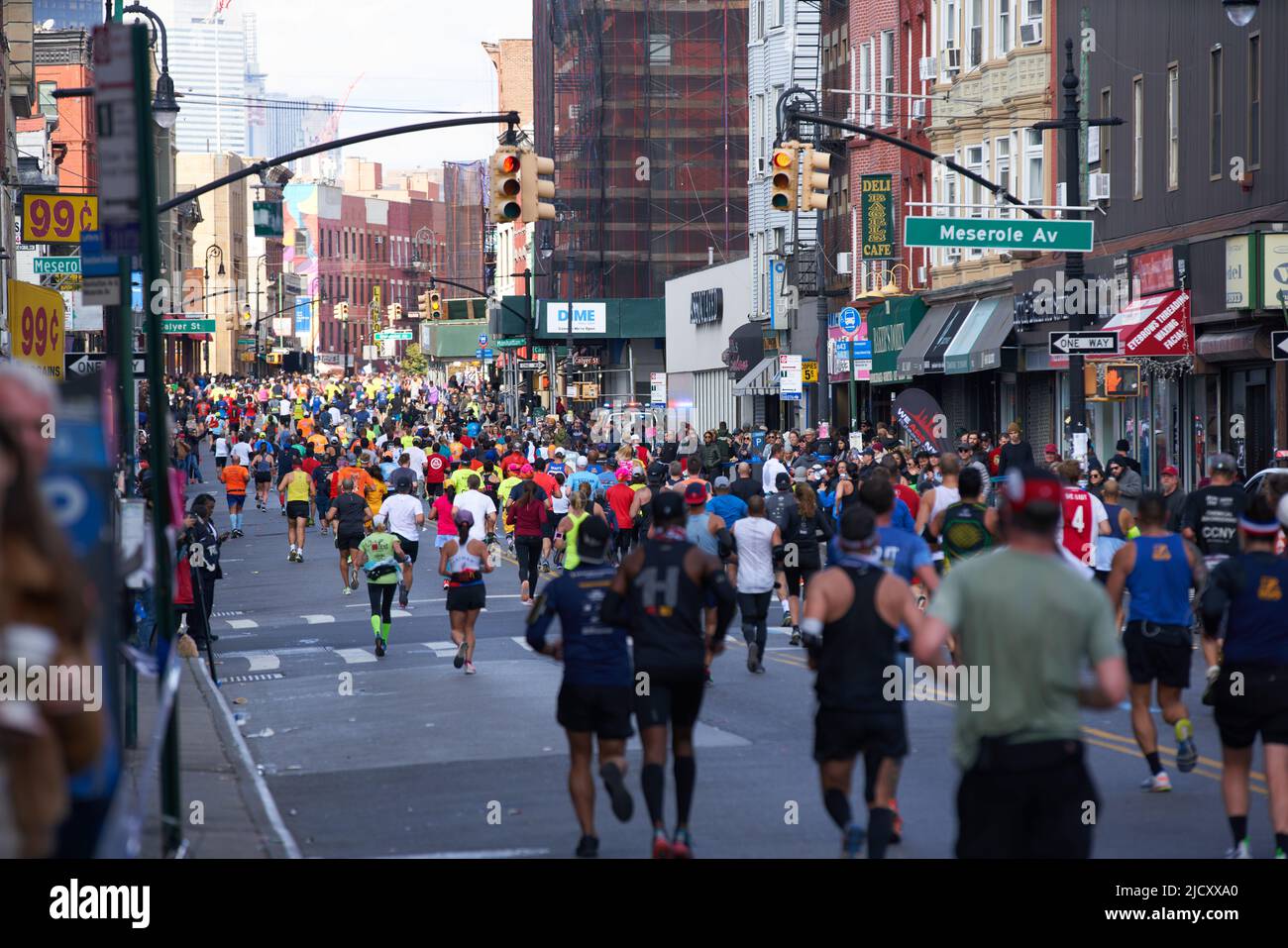 Brooklyn, New York,USA - November 3. 2019: Marathon runners on ...