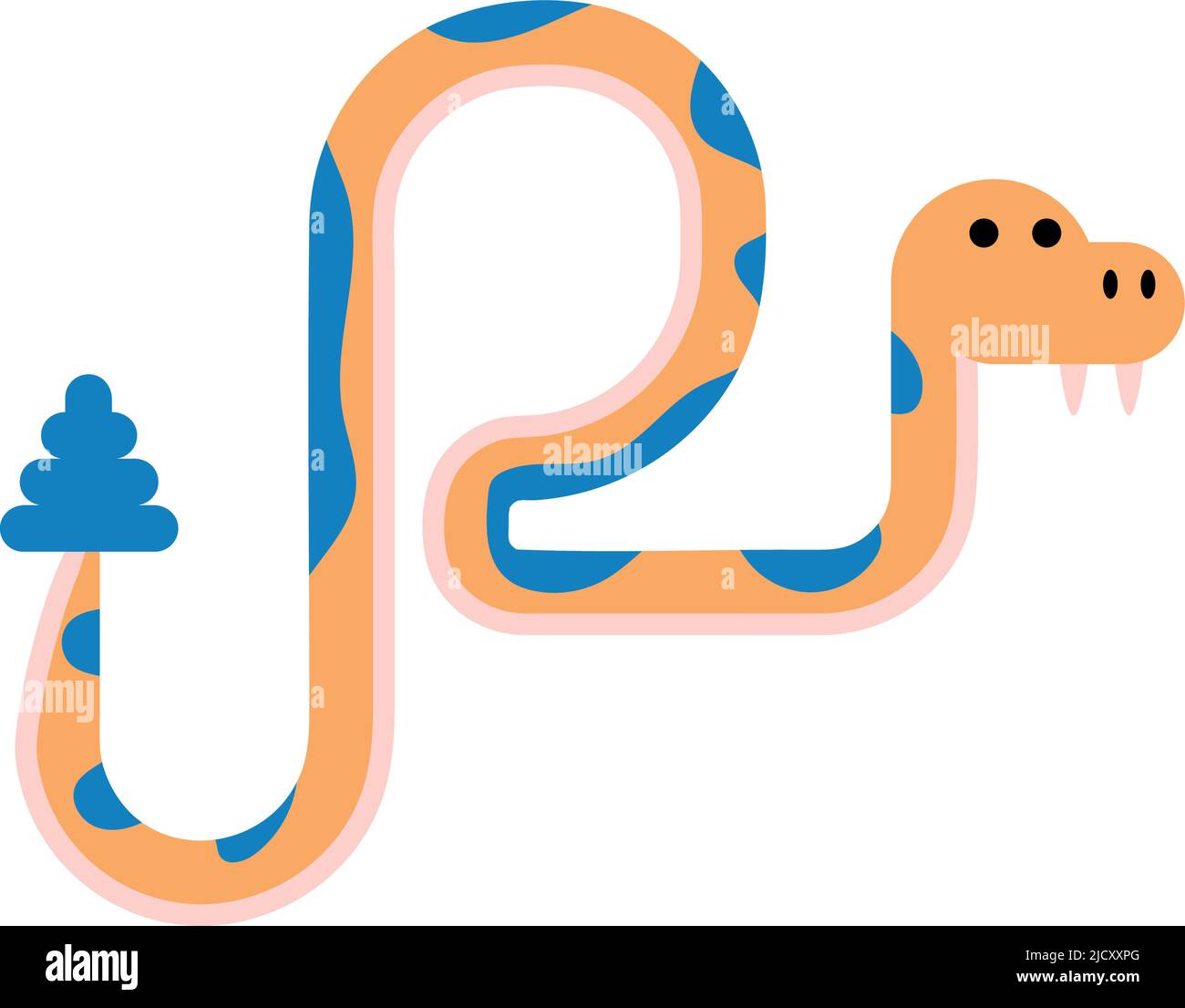 Yellow snake predator Stock Vector Images - Alamy