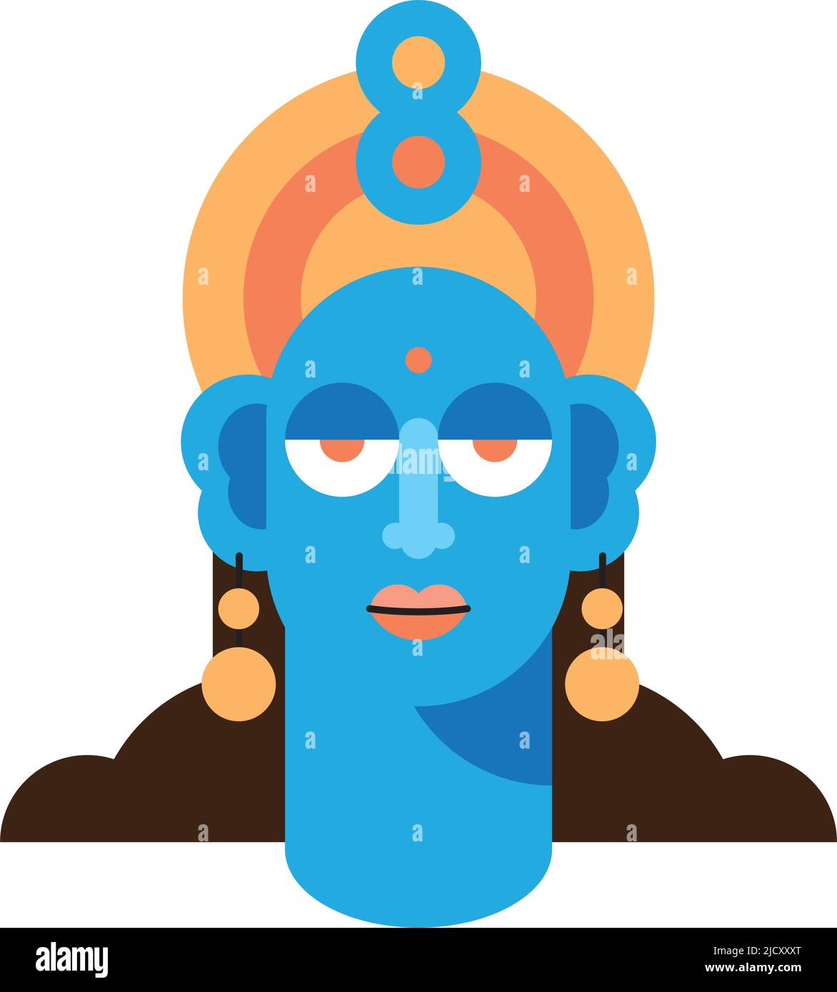 rama hindu god head character Stock Vector Image & Art - Alamy