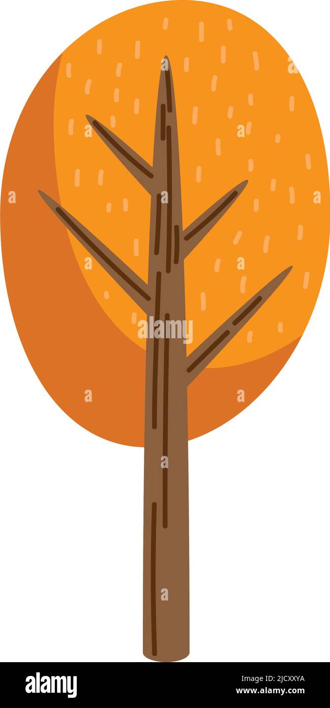 autumn yellow tree plant icon Stock Vector Image & Art - Alamy