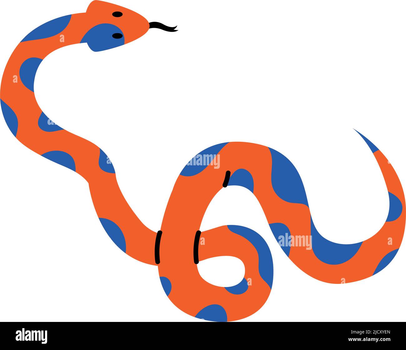 red and blue snake icon Stock Vector Image & Art - Alamy