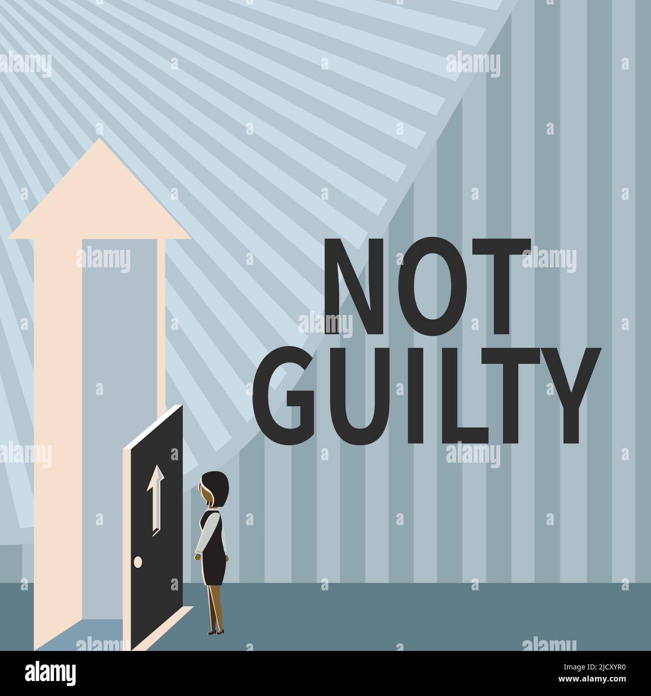 Conceptual caption Not Guilty. Internet Concept someone is innocent ...