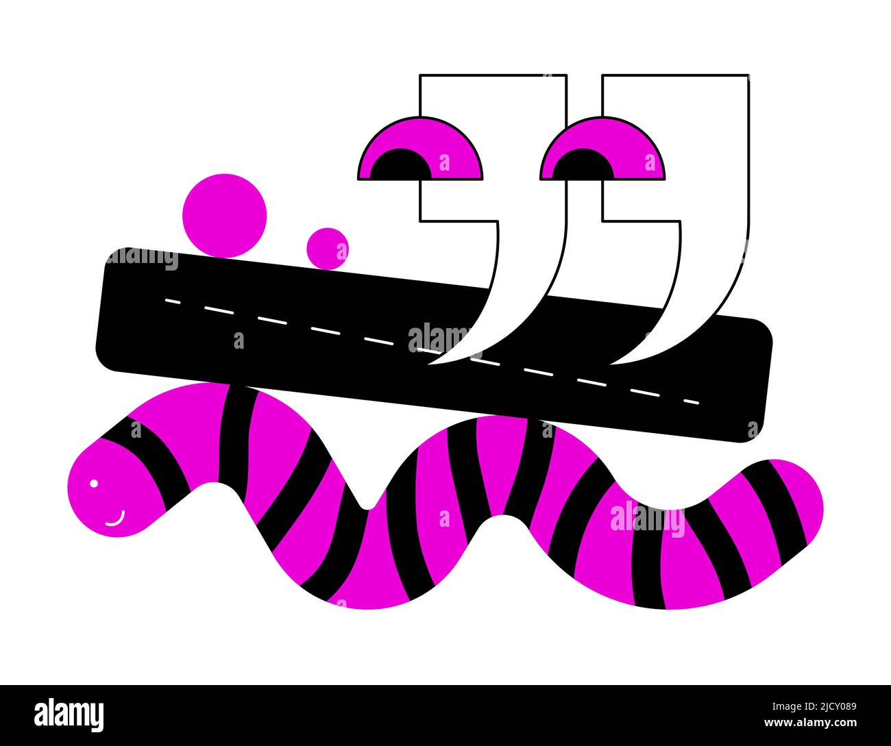Creating a text heading - colorful flat design style illustration Stock ...