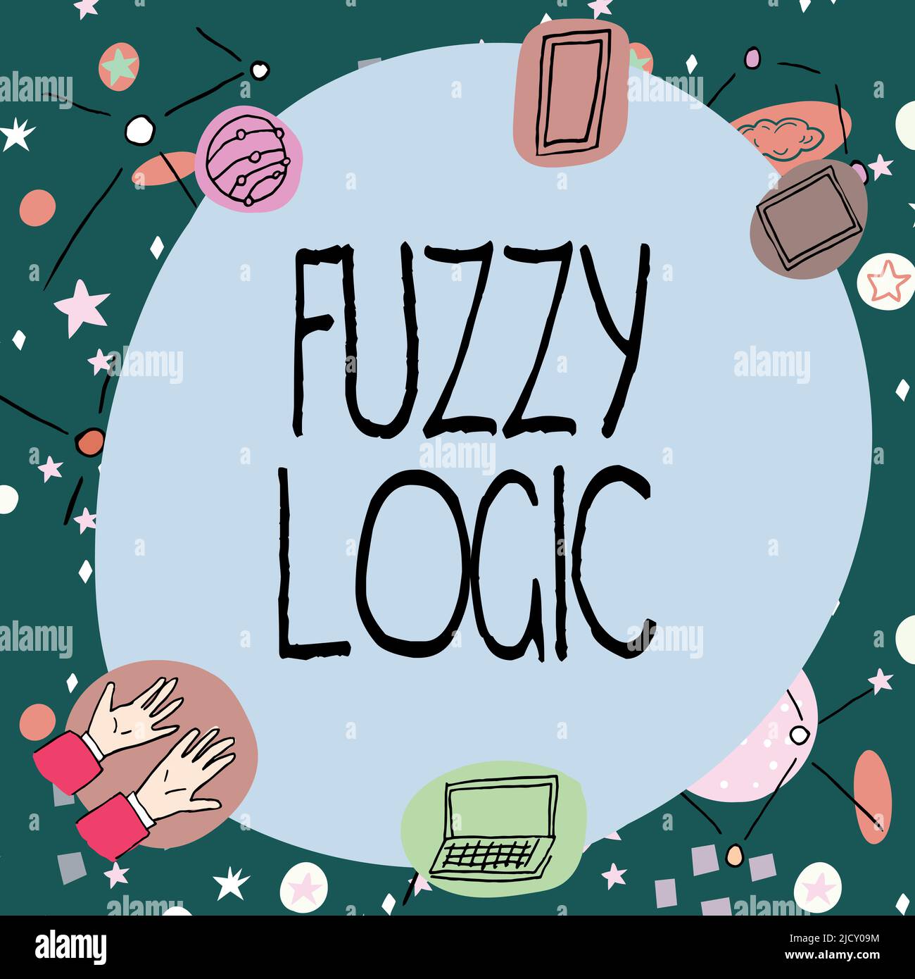 Text caption presenting Fuzzy Logic. Business overview checks for ...