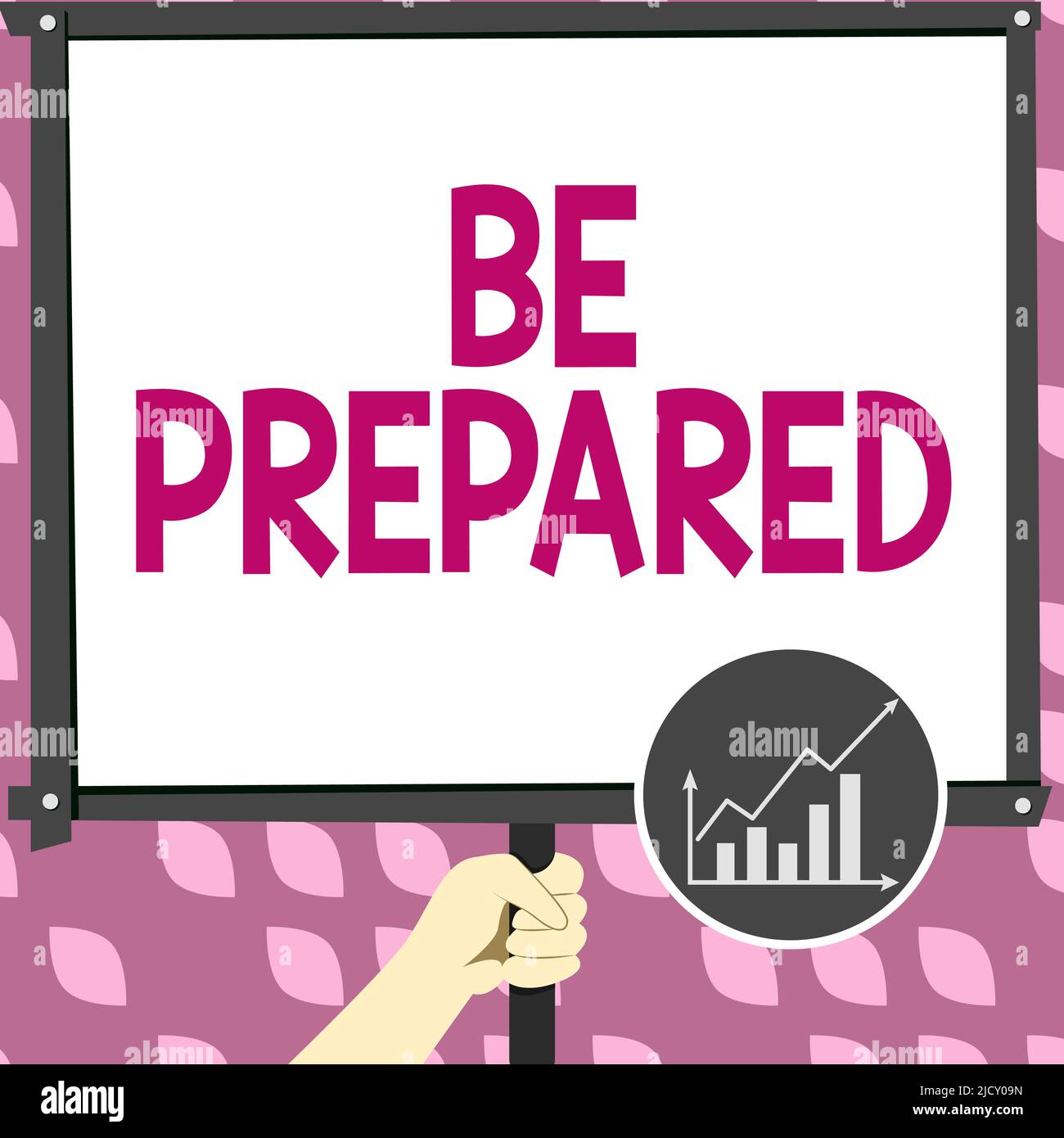 Hand writing sign Be Prepared. Business approach make something ready ...