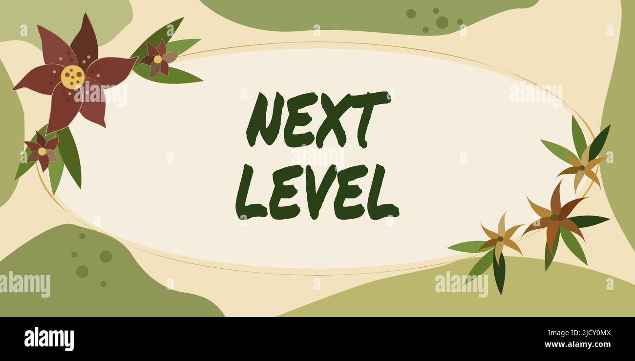 Writing displaying text Next Level. Concept meaning having more than ... Writing displaying text Next Level. Concept meaning having more than ...