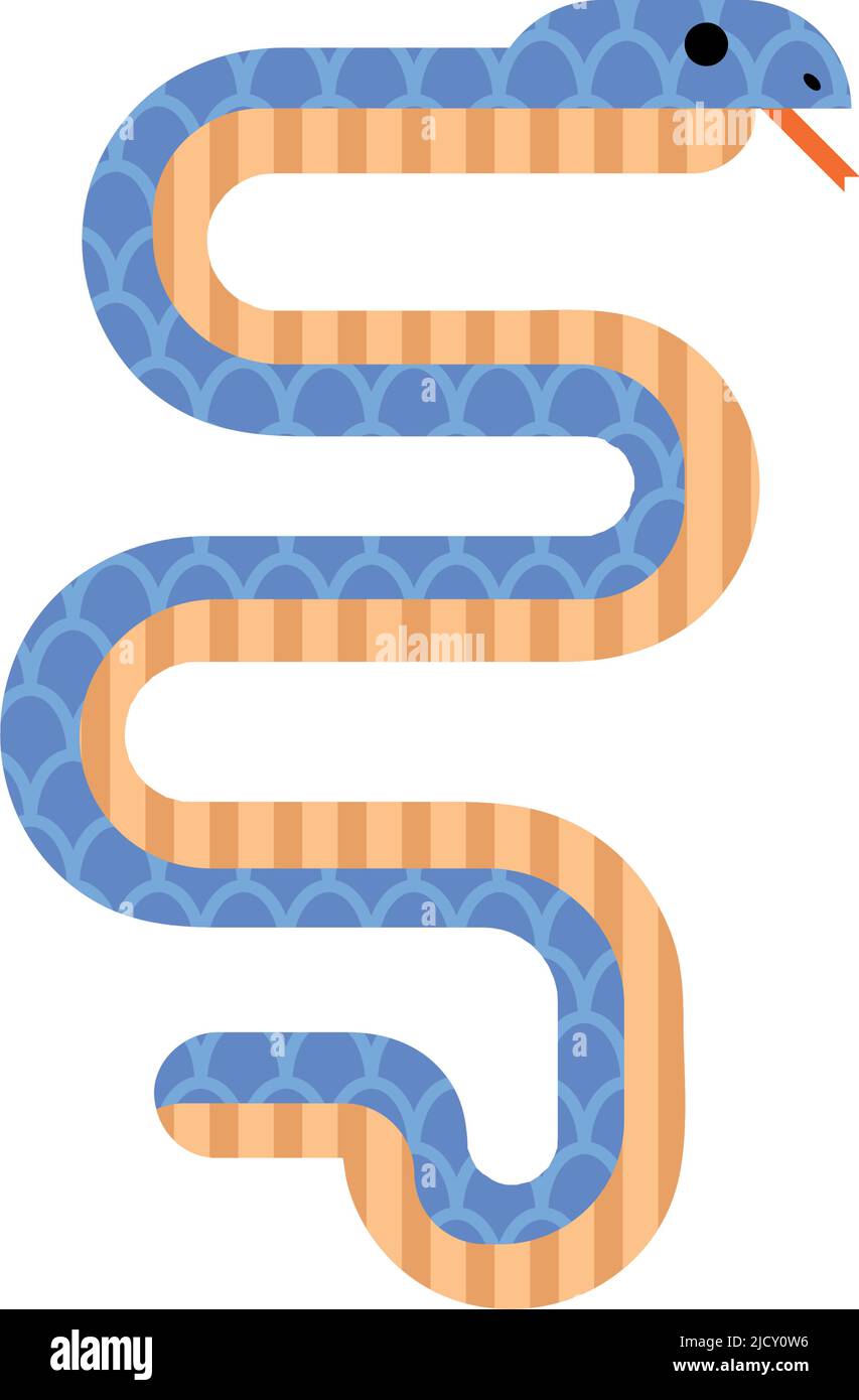 blue and yellow snake wild icon Stock Vector Image & Art - Alamy