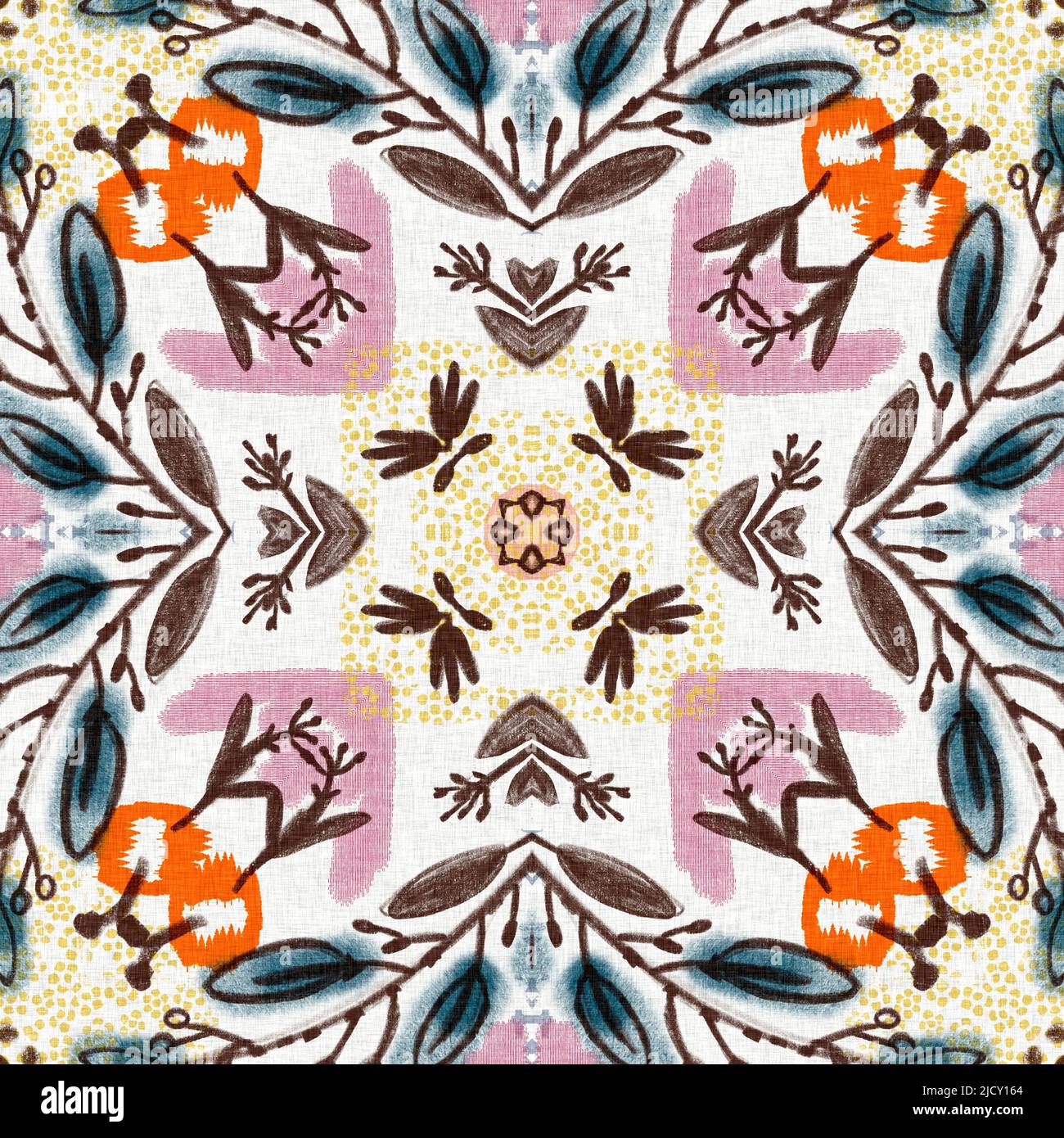 Retro fifties floral french printed fabric pattern for shabby chic home ...