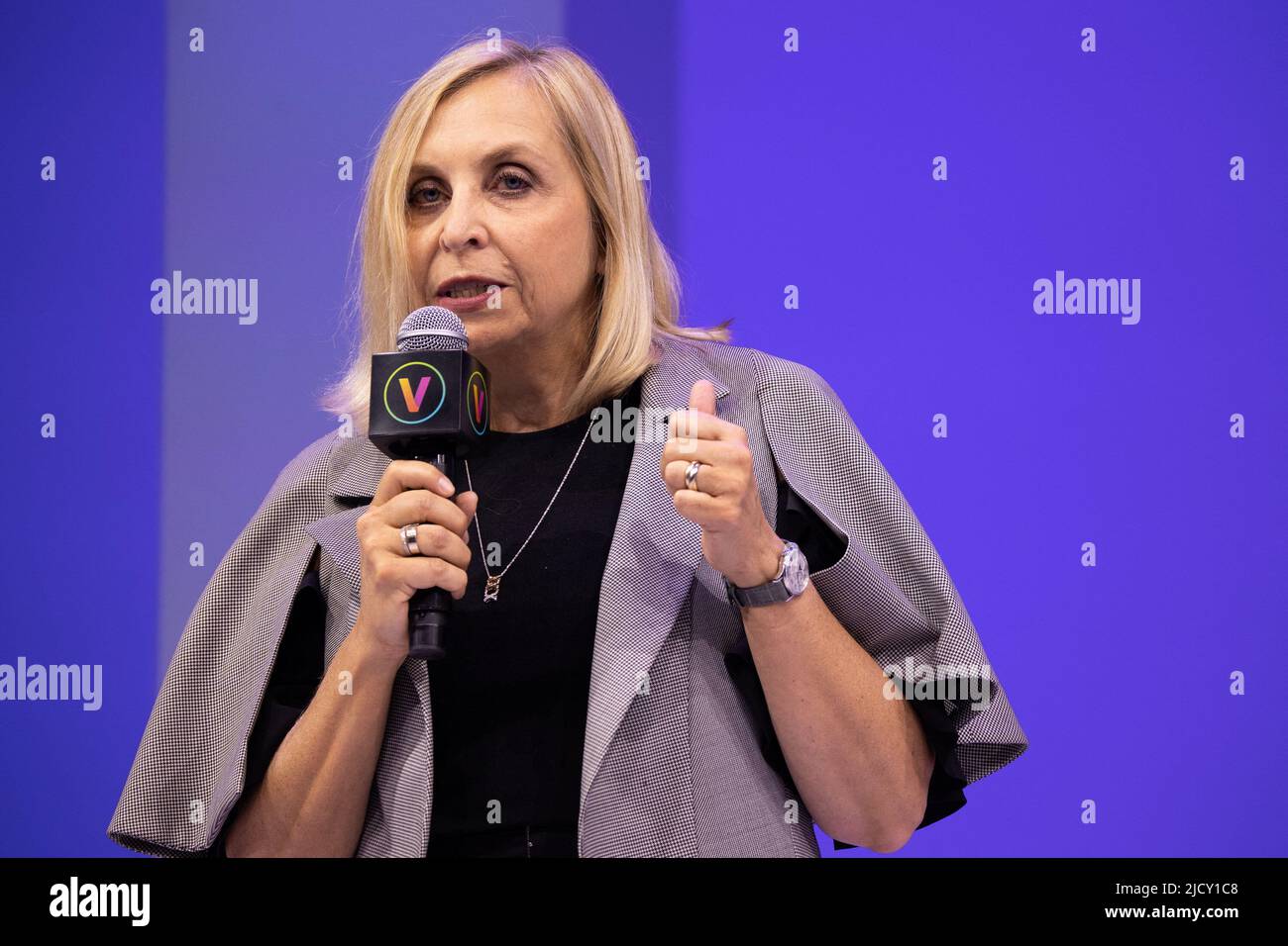 LVMH Mathilde Delhoume attends an LVMH event at the Vivatech technology ...