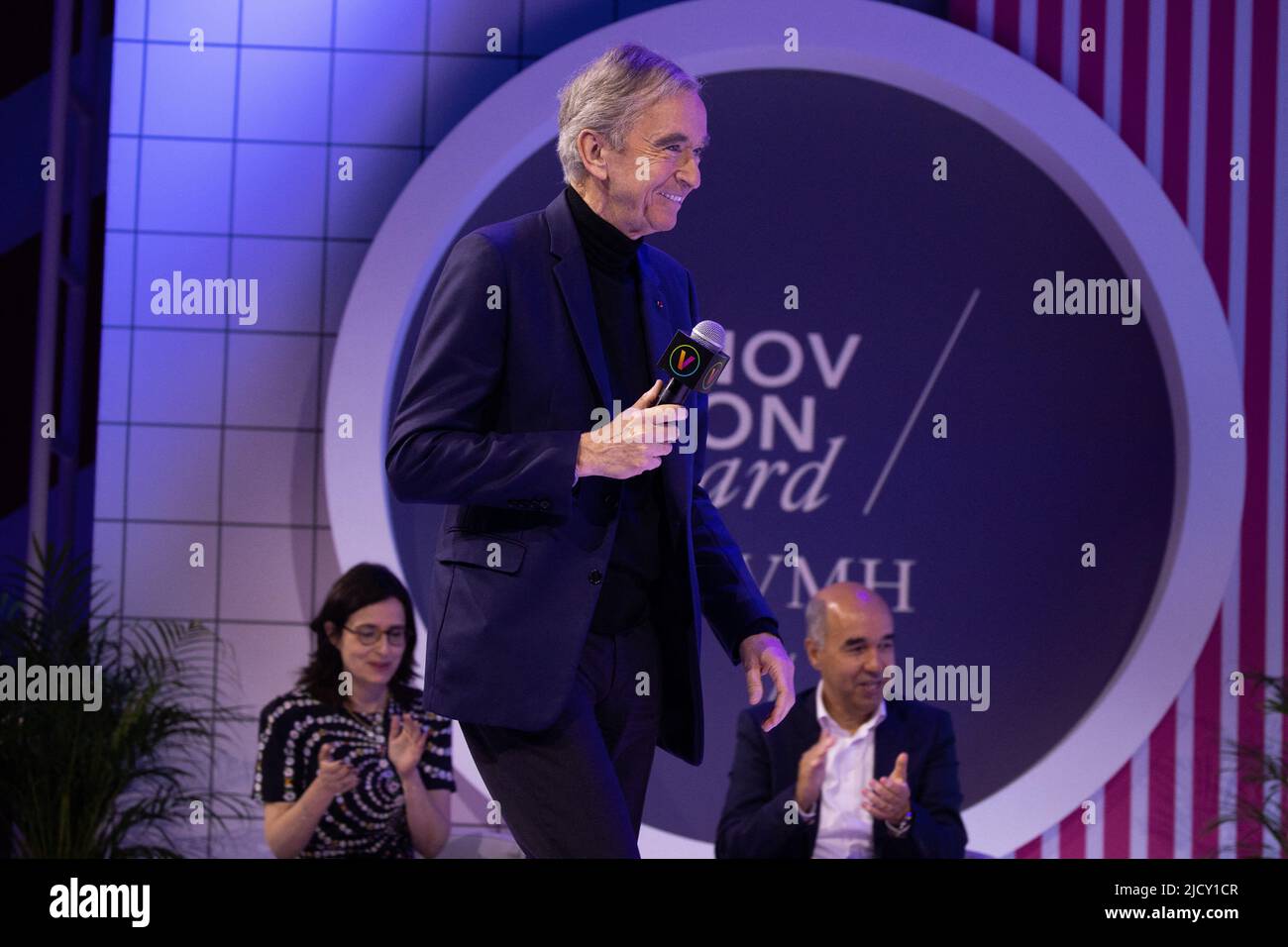 French luxury group LVMH Chairman and Chief Executive Bernard Arnault ...