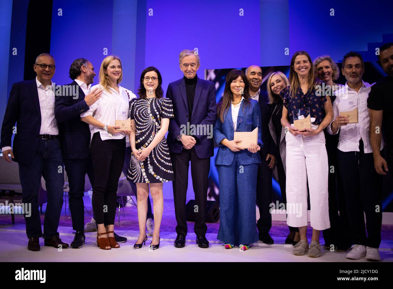 French luxury group LVMH Chairman and Chief Executive Bernard Arnault ...