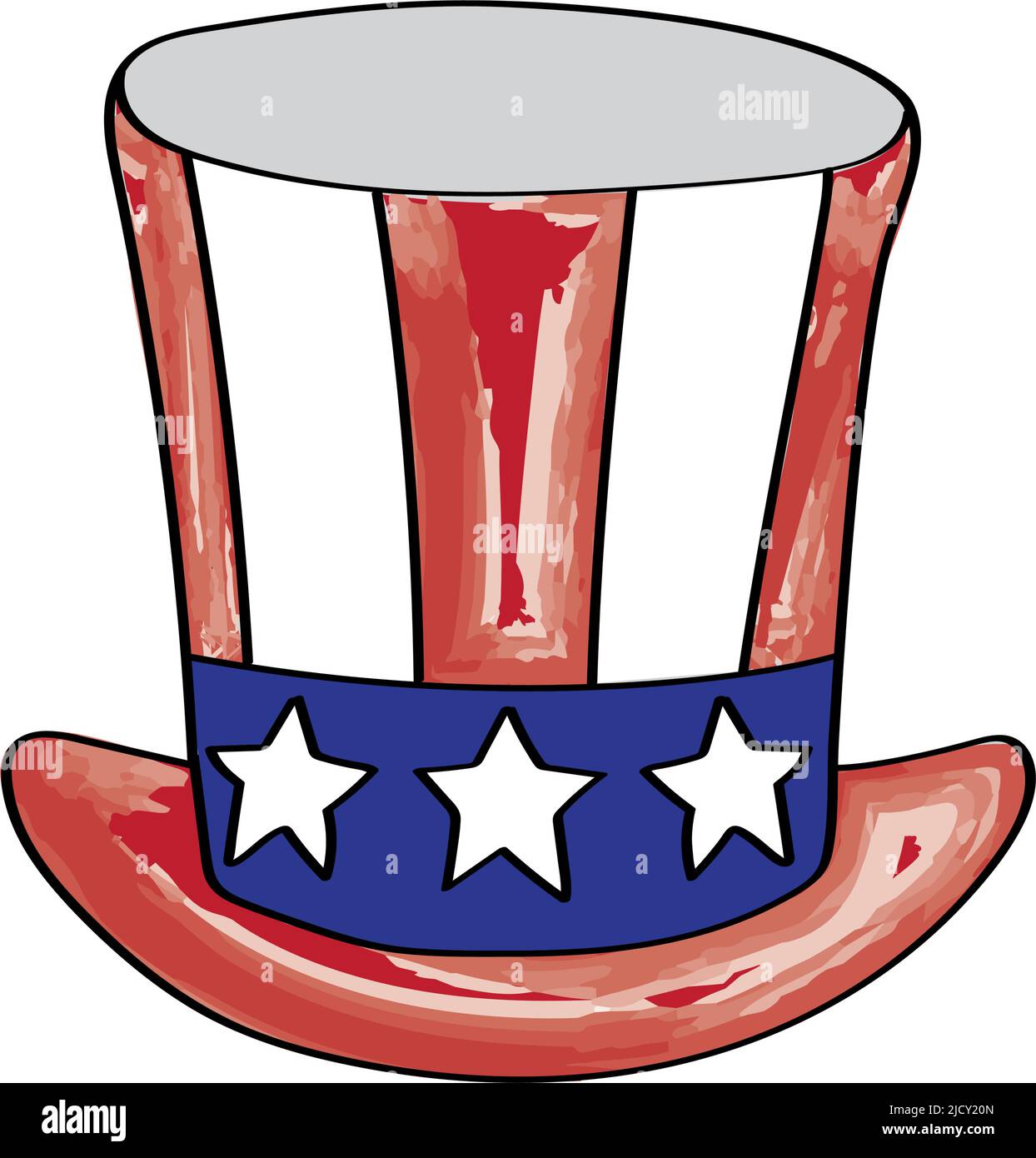 usa flag in tophat icon Stock Vector Image & Art - Alamy