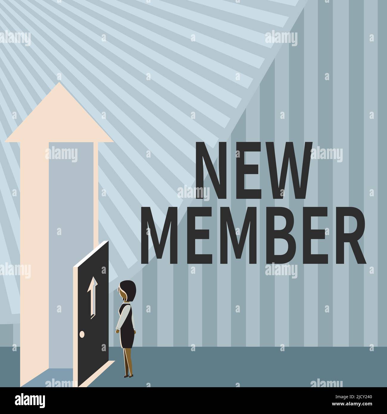 Sign displaying New Member. Business approach recruiting employee to ...