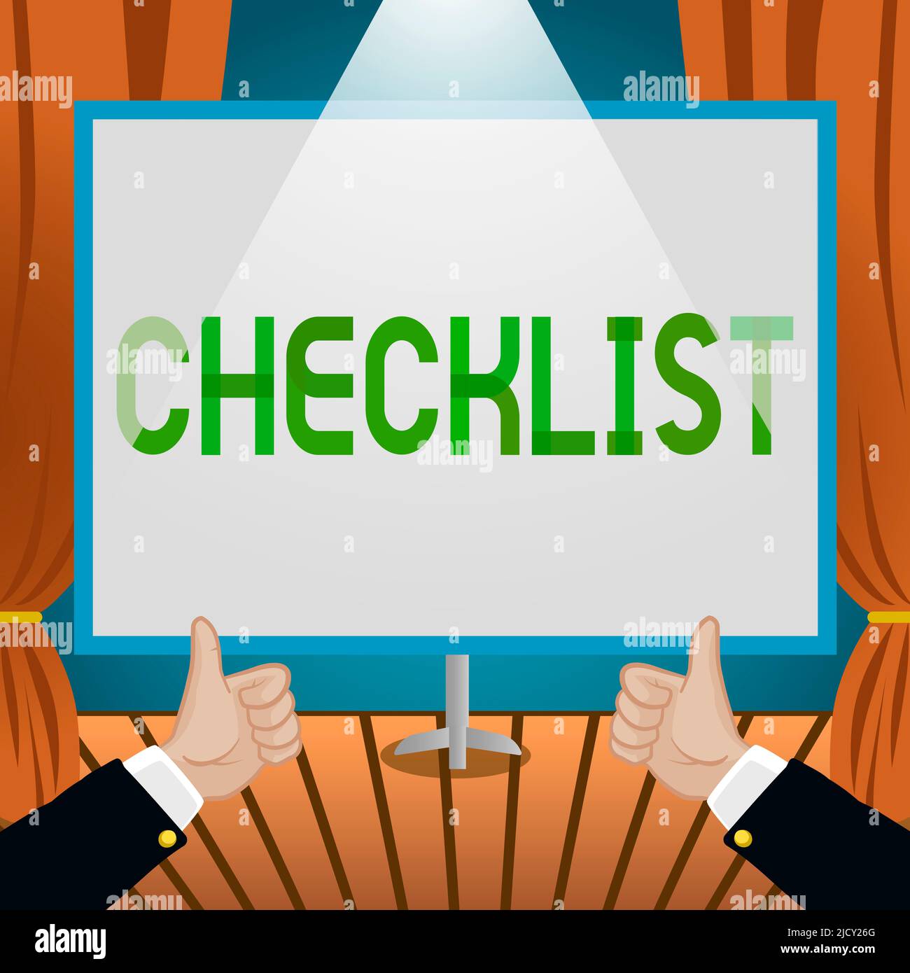Writing displaying text Checklist. Internet Concept List down of the ...